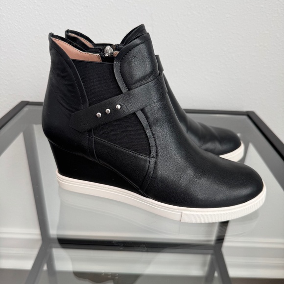 Paolo | Shoes | Linea Paolo Womens Freshton Black Leather High Top ...